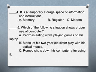 BASIC PARTS OF COMPUTER FOR DEMO TEACHING | PPTX