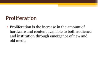 Technological convergence and proliferation film | PPT
