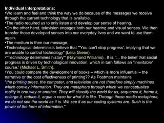 Technological determinism theory powerpoint | PPT