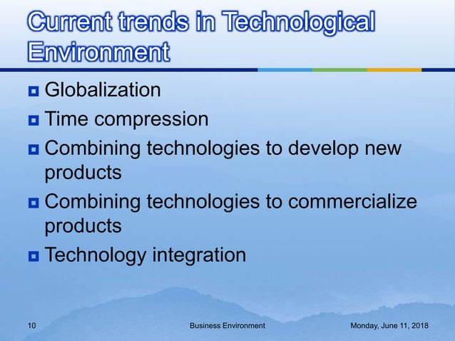 Technological environment | PPT