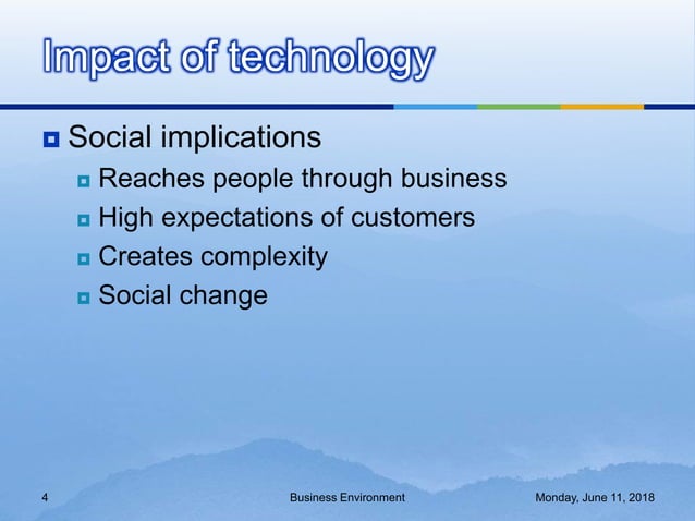 Technological environment | PPT