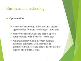Technological environment | PPTX
