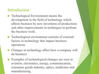 Technological environment | PPTX
