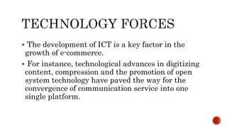 Technological forces fueling e-commerce | PPT