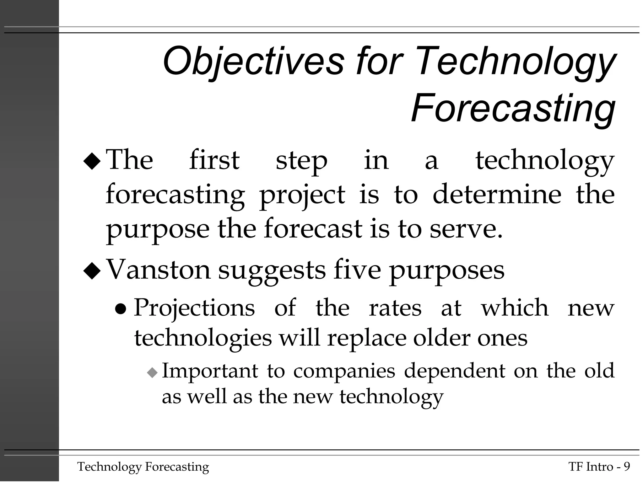 Introduction to Technological Forecasting | PPTX