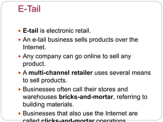 Technological implication of e business | PPTX