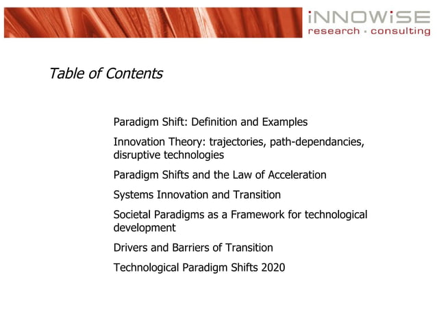 Technological Paradigm Shifts Updated | PPT