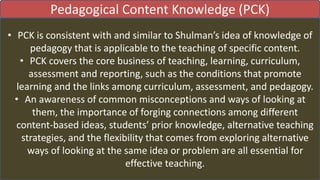 Technological pedagogical and content knowledge | PPTX