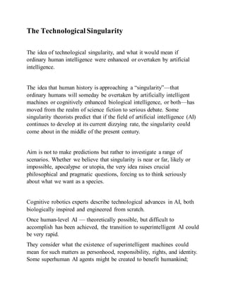 Technological singularity | DOCX