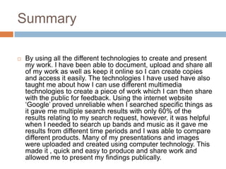 Technologies evaluation question | PPTX