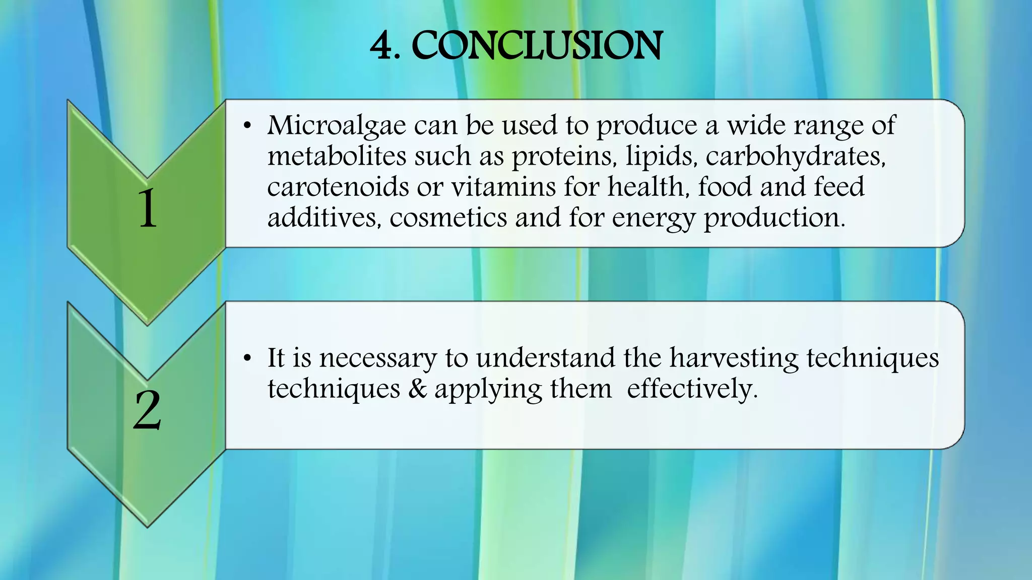 Technologies for Microalgae Harvesting | PPTX