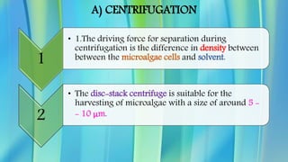 Technologies for Microalgae Harvesting | PPTX