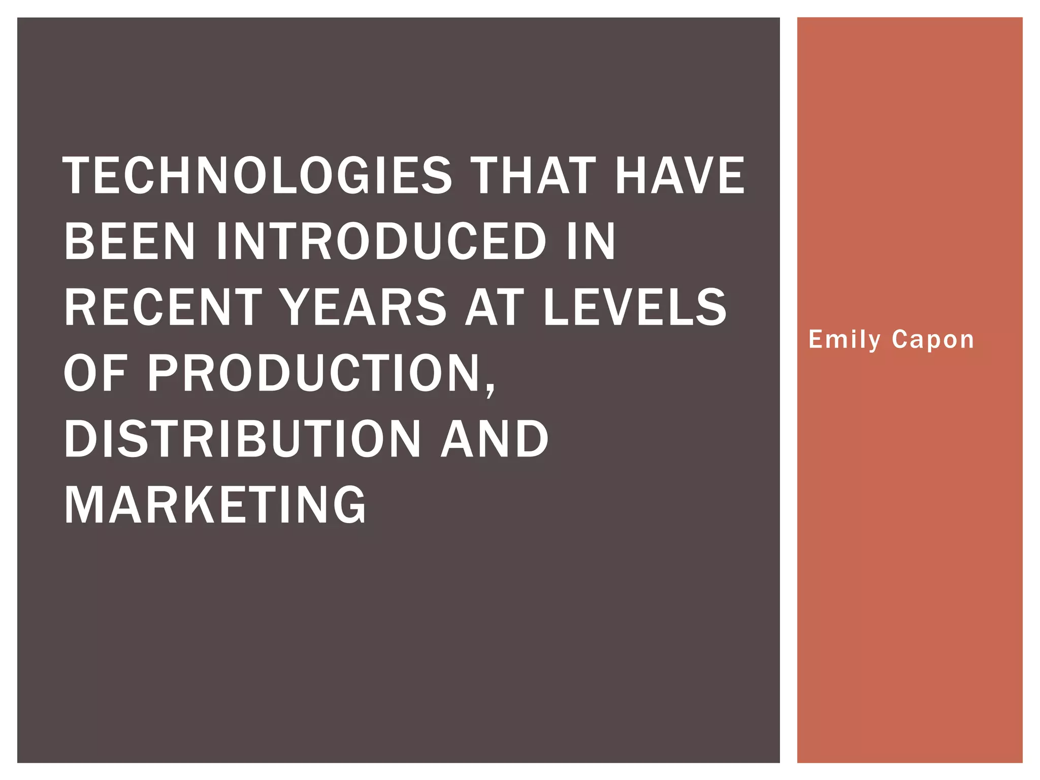 Digital cinemas | PPTX