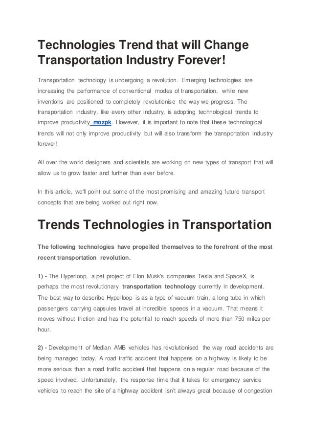Technologies Trend that will Change Transportation Industry Forever.docx