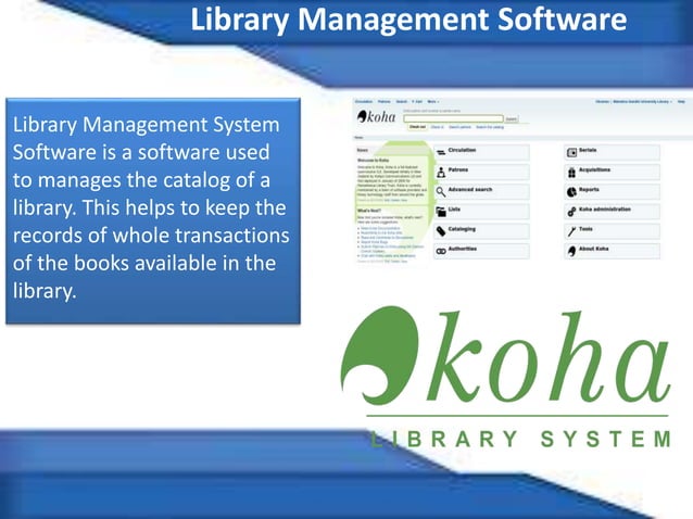 Technologies used in a library : problems and solutions | PPTX