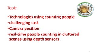 Technologies using counting people METHODs | PPTX