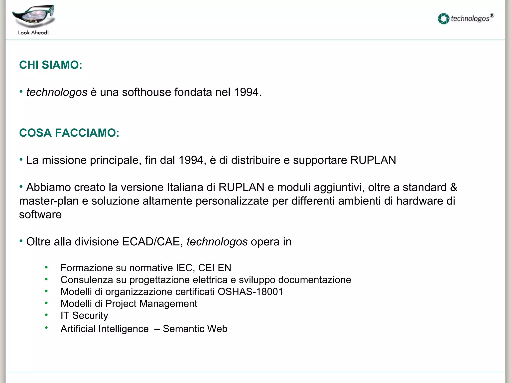 technologos Ruplan | PPT