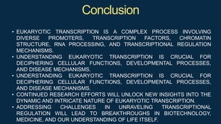 Eukaryotic Transcription | PPTX