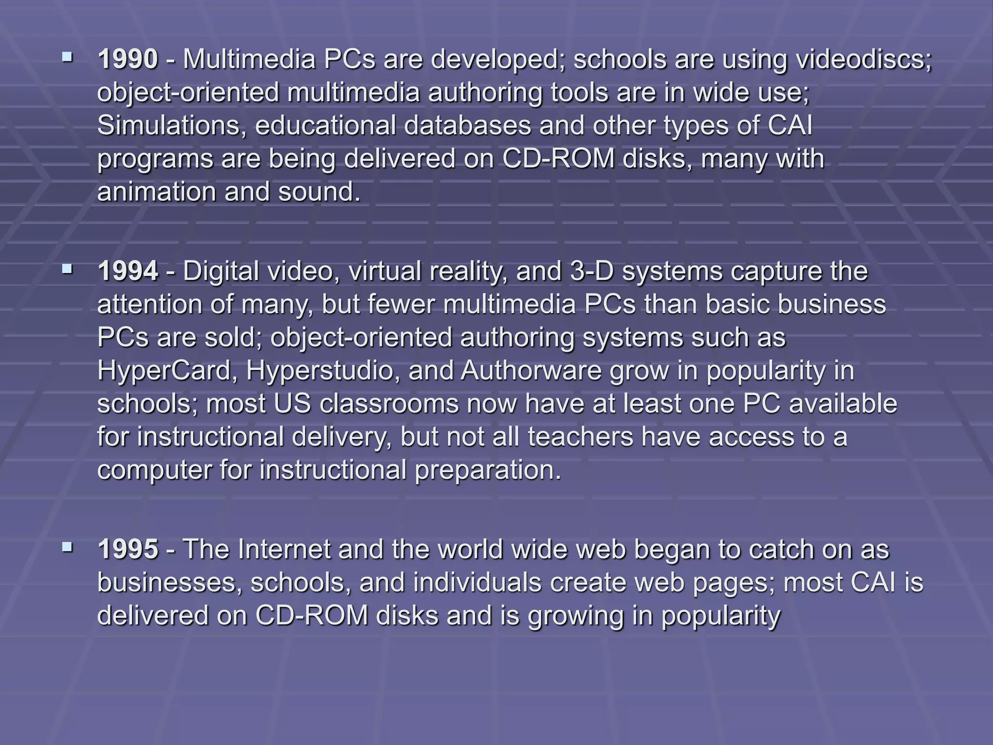 Technology - A History of Computer Technology in Teaching.ppt