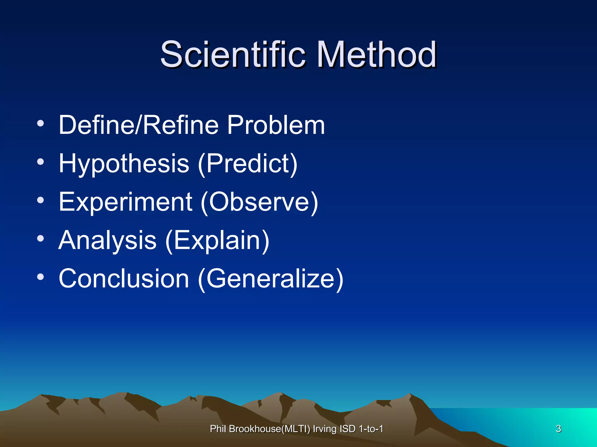 Technology and Best Practices in Science Learning - Using the POE Model | PPT