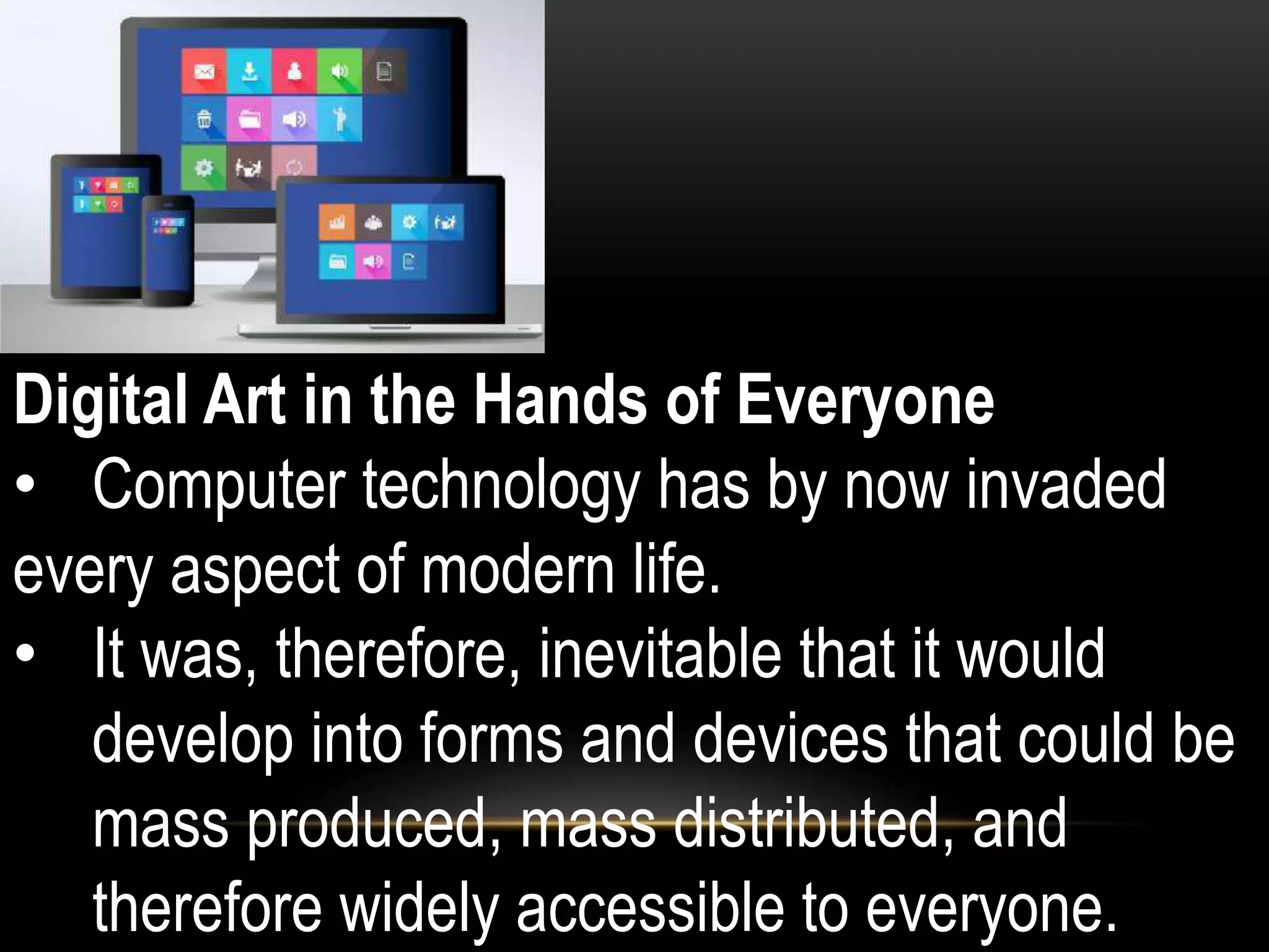 Technology based art - grade 10 -q2 | PPTX