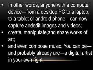 Technology based art - grade 10 -q2 | PPTX