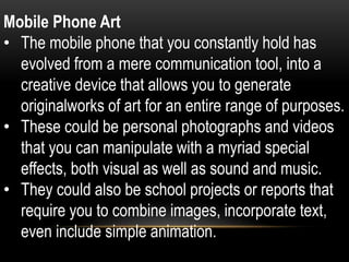 Technology based art - grade 10 -q2 | PPTX