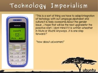 Technology Imperialism Mex2008 Final | PDF