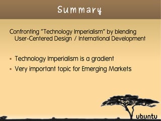 Technology Imperialism Mex2008 Final | PDF