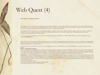 Technology Implementation Project - Africa Web Quest | PPT