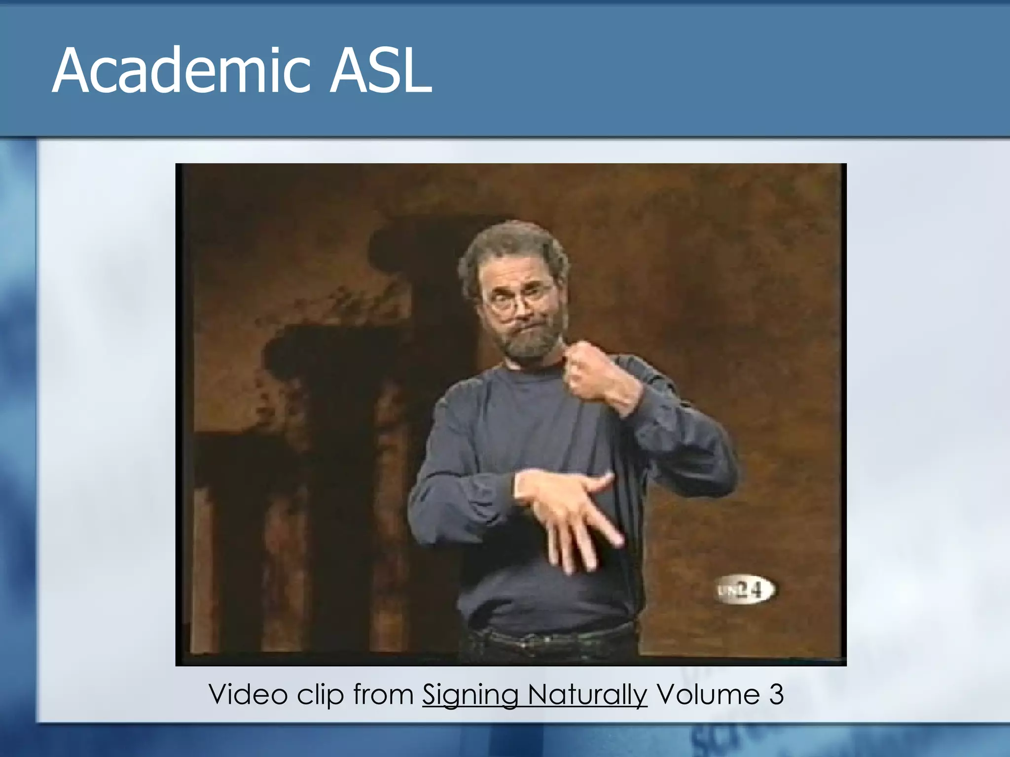 Technology in the ASL/English Bilingual Classroom | PPT
