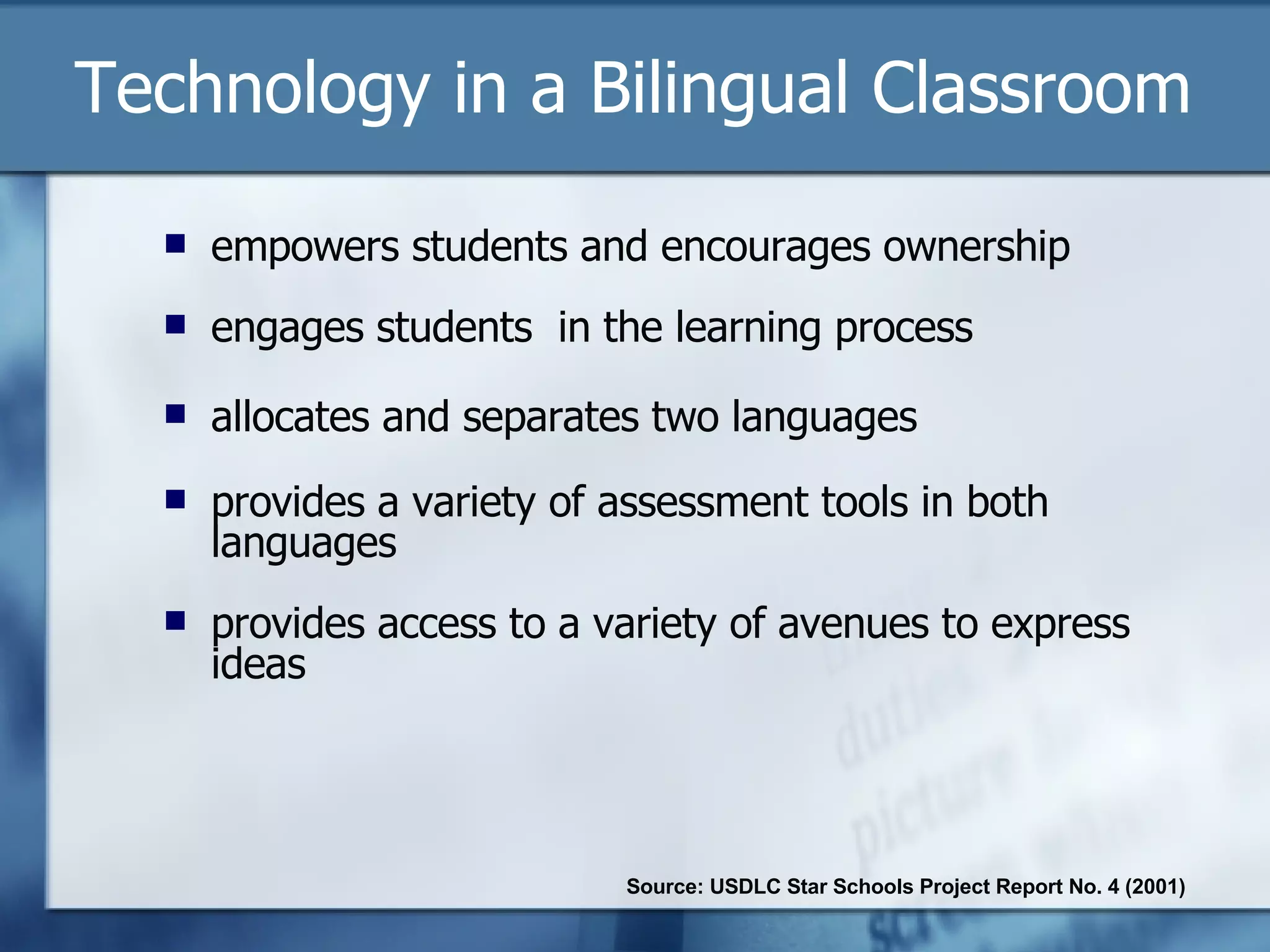 Technology in the ASL/English Bilingual Classroom | PPT