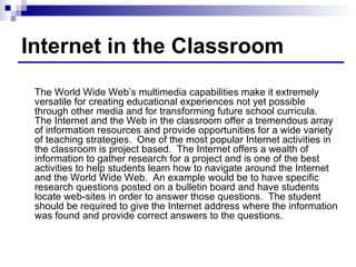 Technology in the Classroom | PPT | Web Conferencing | Computer ...