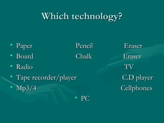 Technology In The Efl Classroom | PPT