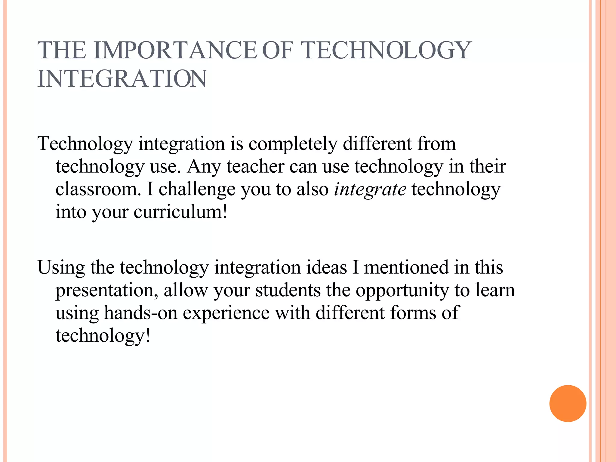 Technology Integration | PPT