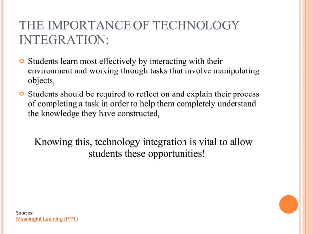 Technology Integration | PPT