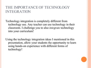 Technology Integration | PPT