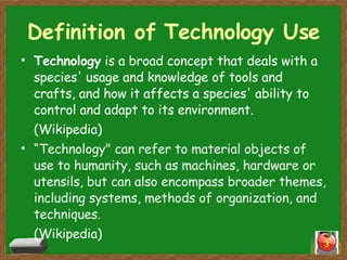 Technology Integration vs. Technology Use | PPT