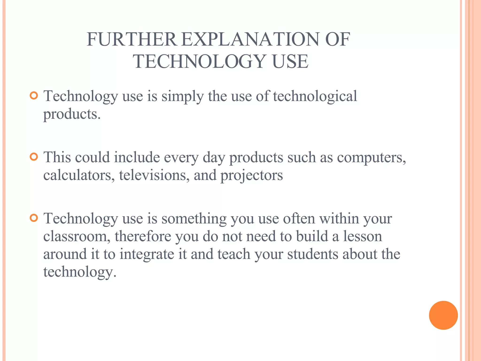 Technology Integration vs. Technology Use | PPT