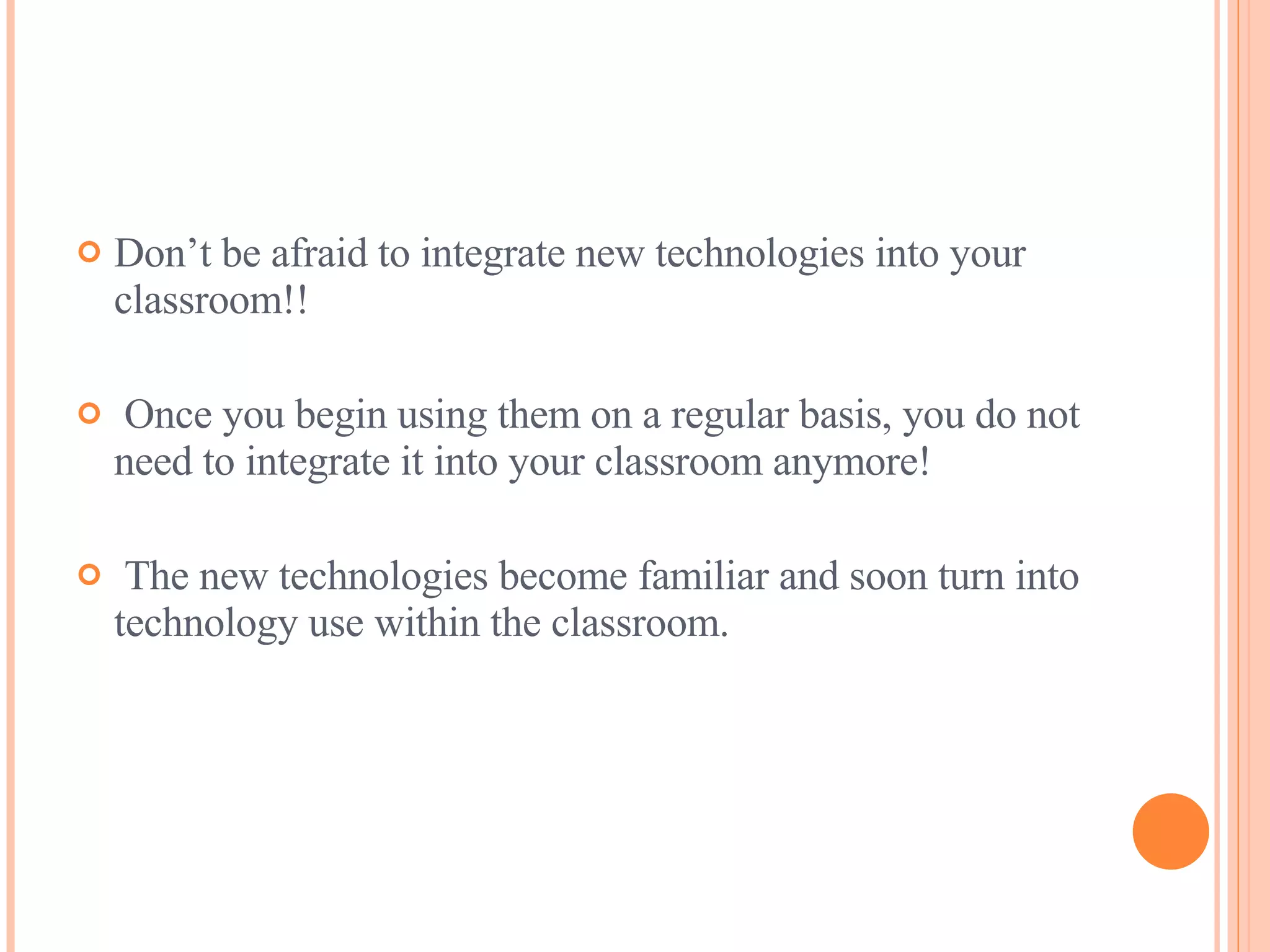 Technology Integration vs. Technology Use | PPT