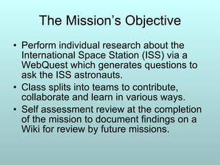ISS Lesson Plan | PPT