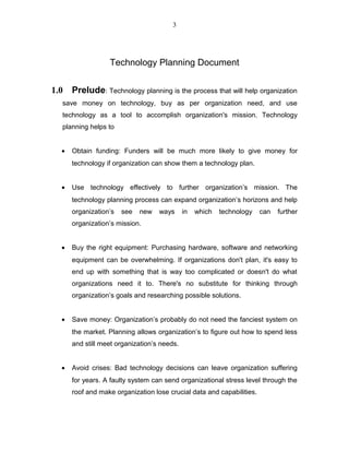 Technology Planning Document | DOC
