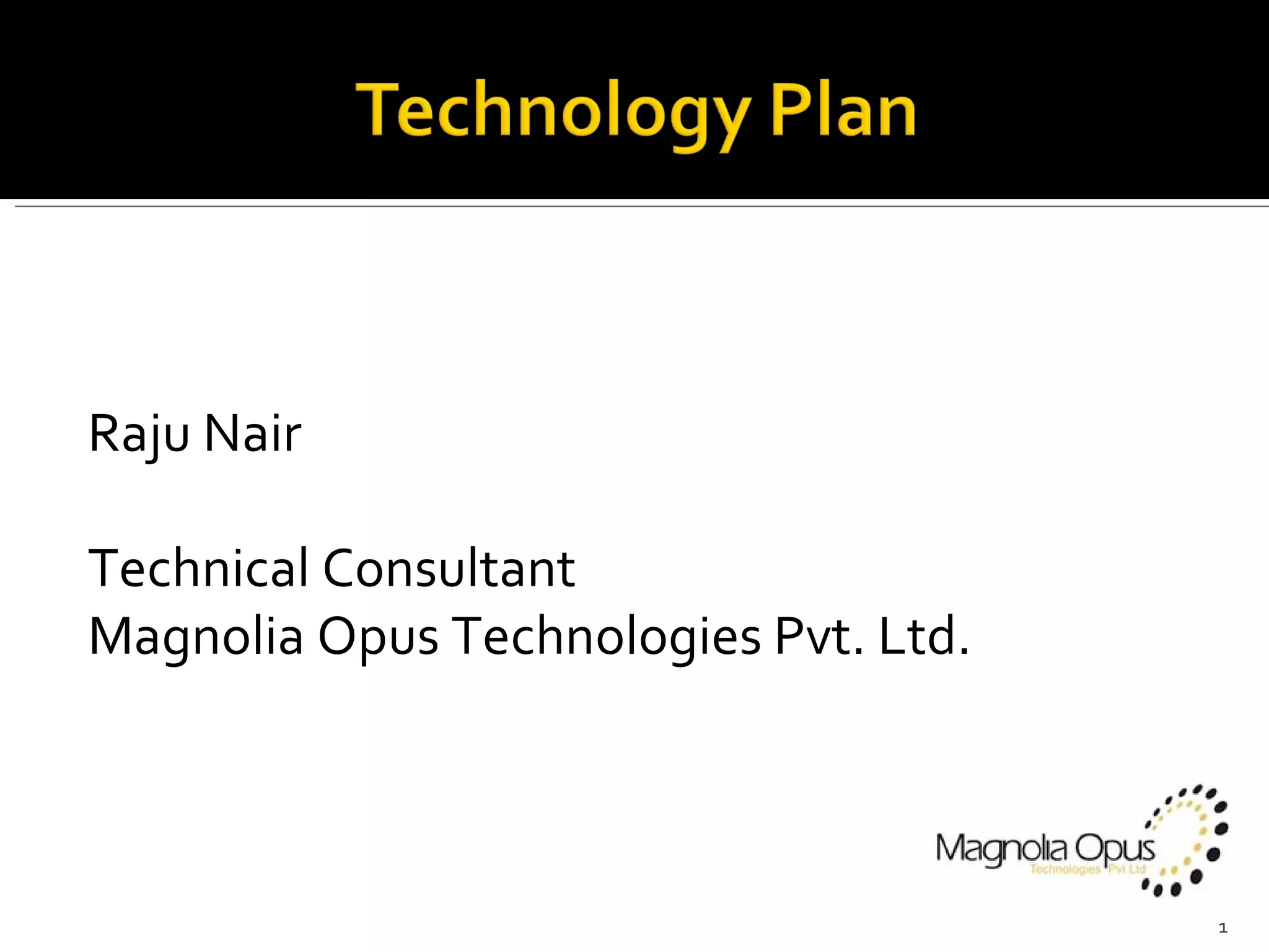 Technology Plan Sample | PPT | Free Download