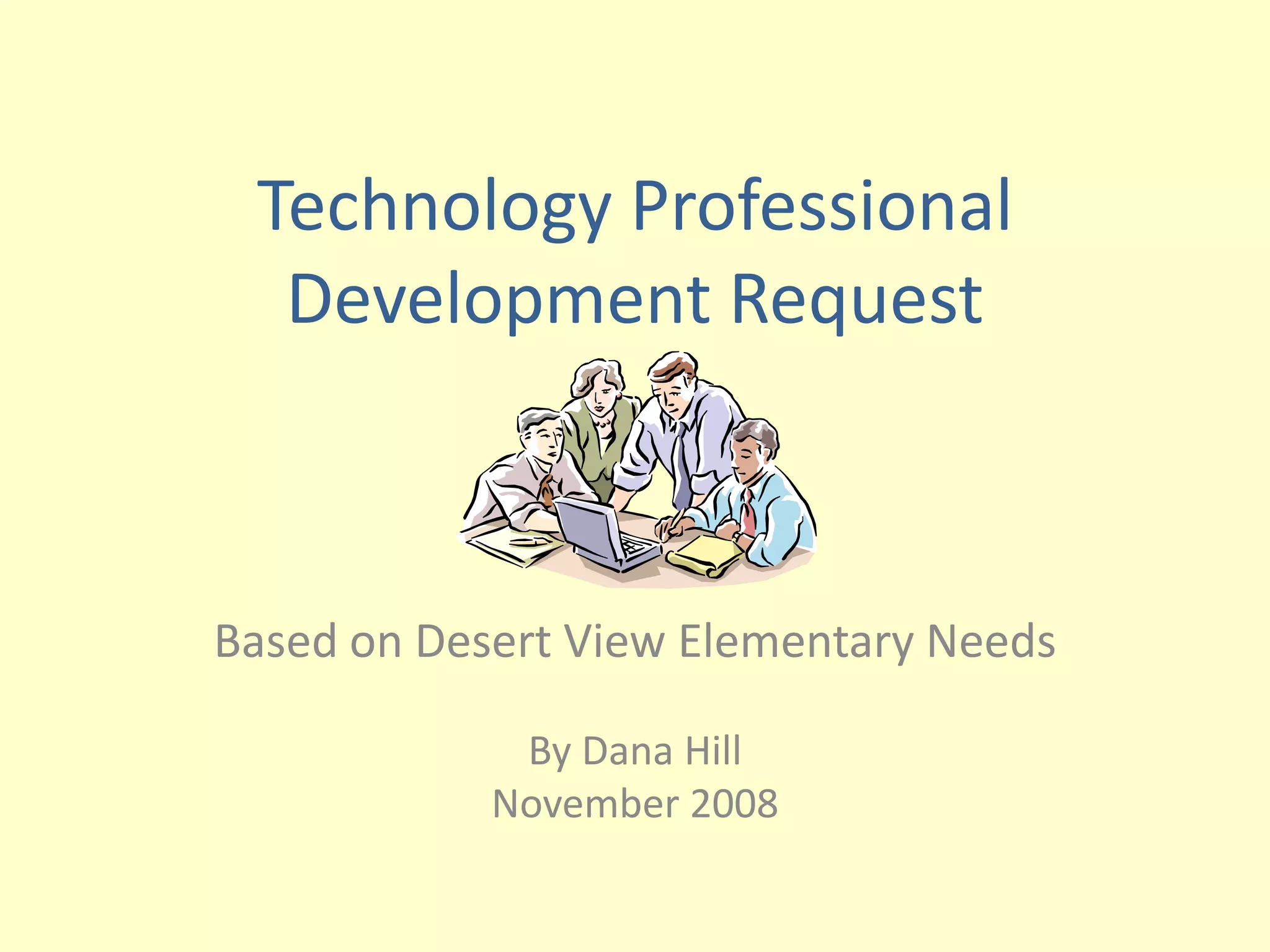 Technology Professional Development Proposal | PPT