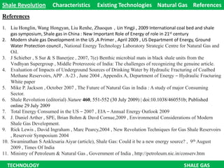 Technology - The Shale Revolution !!! | PPTX