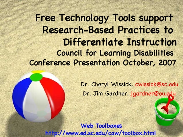 Technology tools to differentiate instruction | PPT