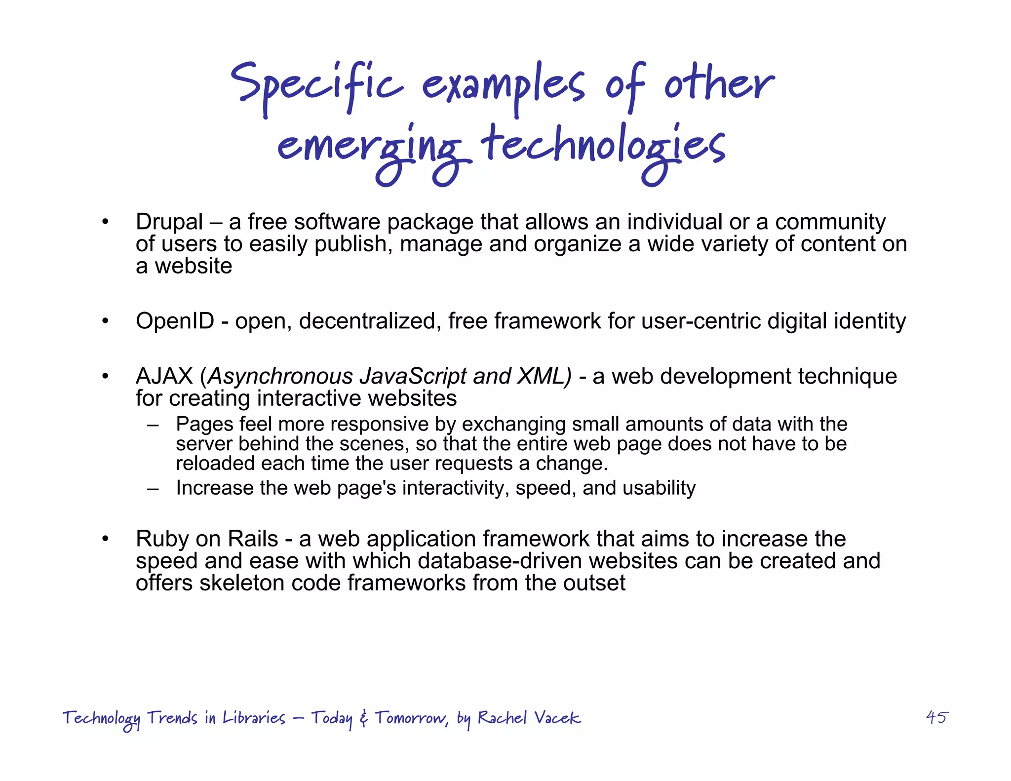 Technology Trends in Libraries - Today & Tomorrow | PDF