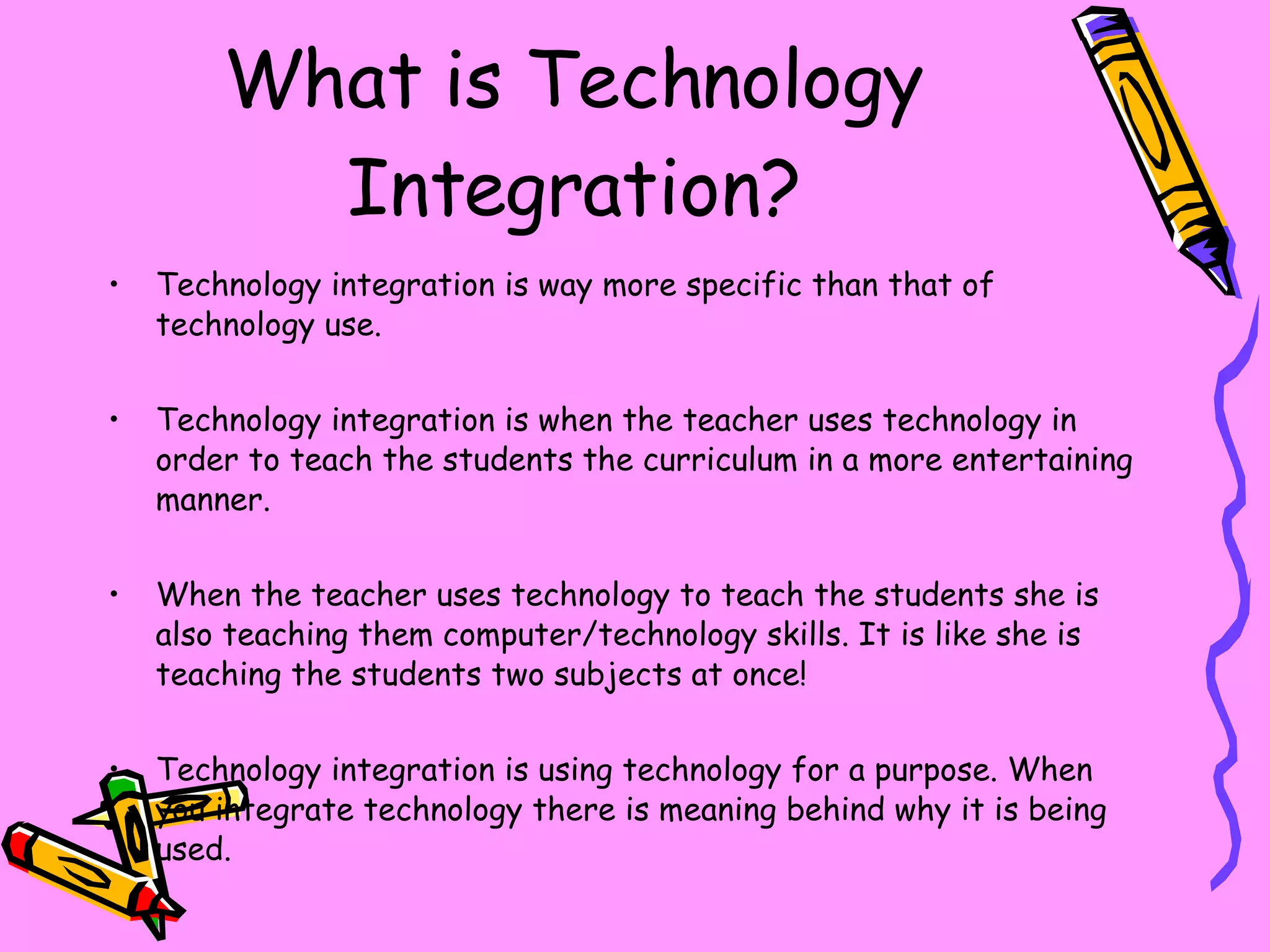 Technology Use Vs. Technology Integration | PPT