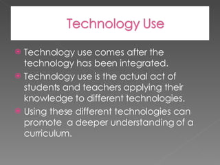 Technology Use Vs. Technology Integration | PPT