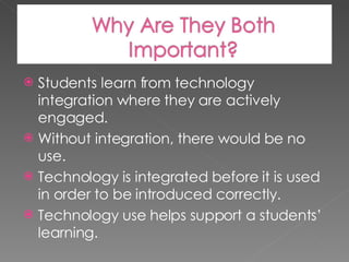 Technology Use Vs. Technology Integration | PPT